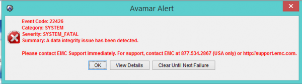 Easily solve Avamar Data Integrity issue with these simple steps