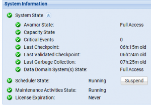 How to rollback to a checkpoint after Avamar crash
